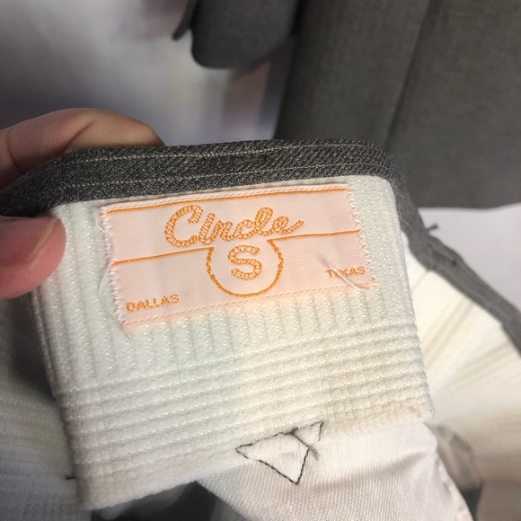 Circle S | Suits & Blazers | Circle S 42l Gray Vtg Pinstripe Western ...